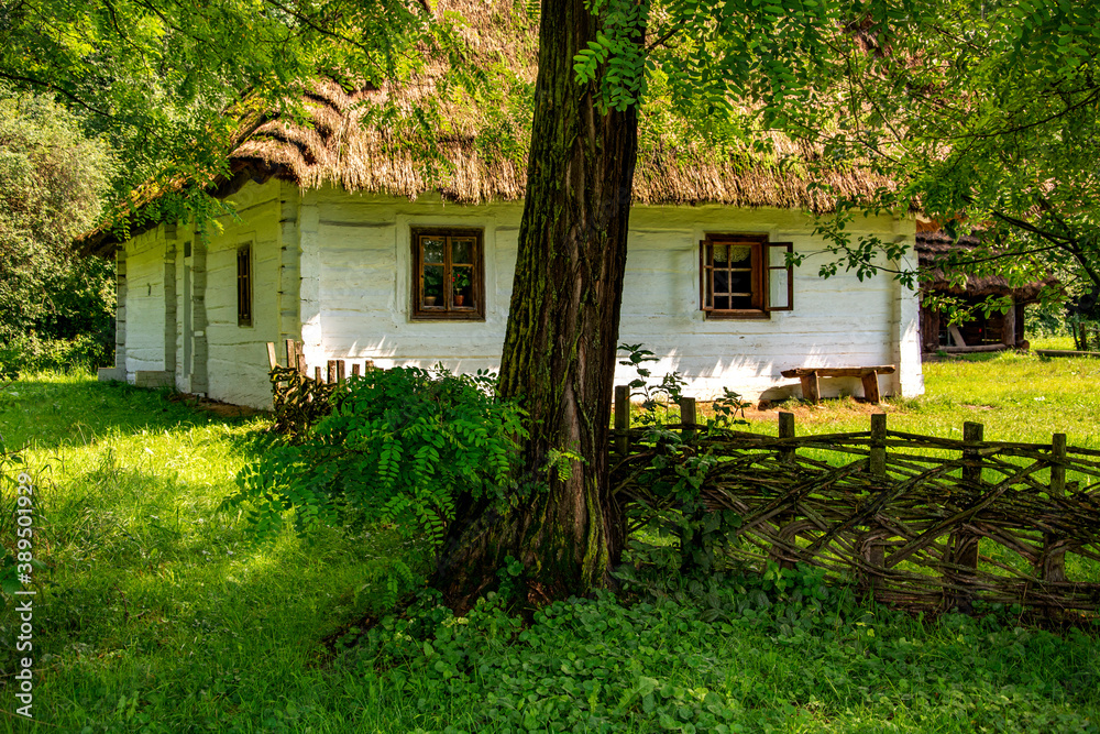 stare budynki na polskie wsi Stock Photo | Adobe Stock