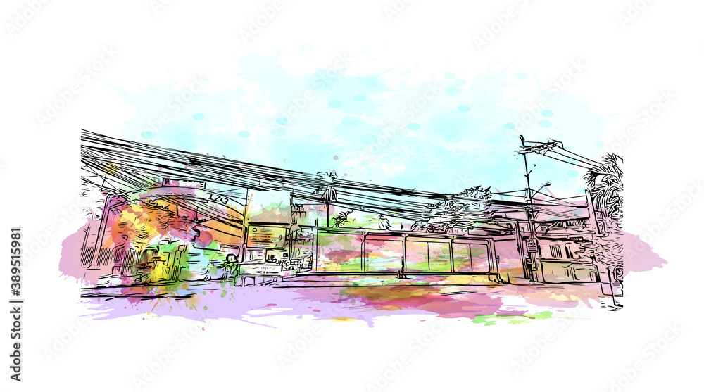 Building view with landmark of Cavite is a province in the Philippines ...