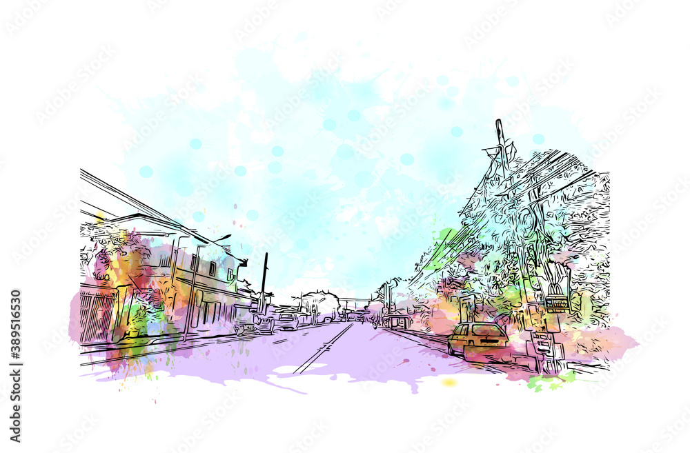 Building view with landmark of Cavite is a province in the Philippines ...