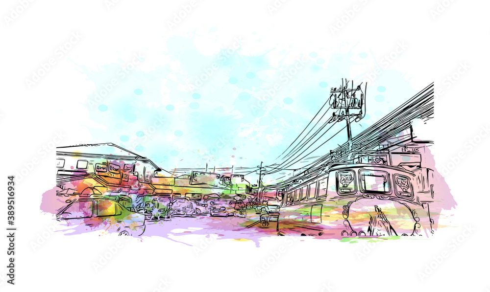 Building view with landmark of Cavite is a province in the Philippines ...