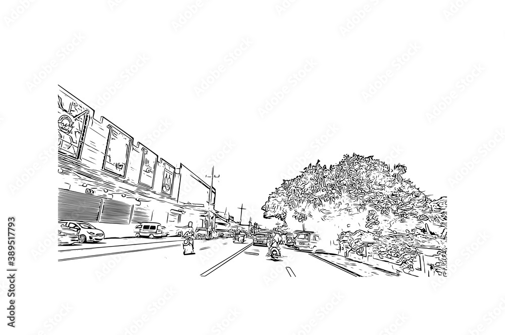 Vecteur Stock Building view with landmark of Cavite is a province in ...