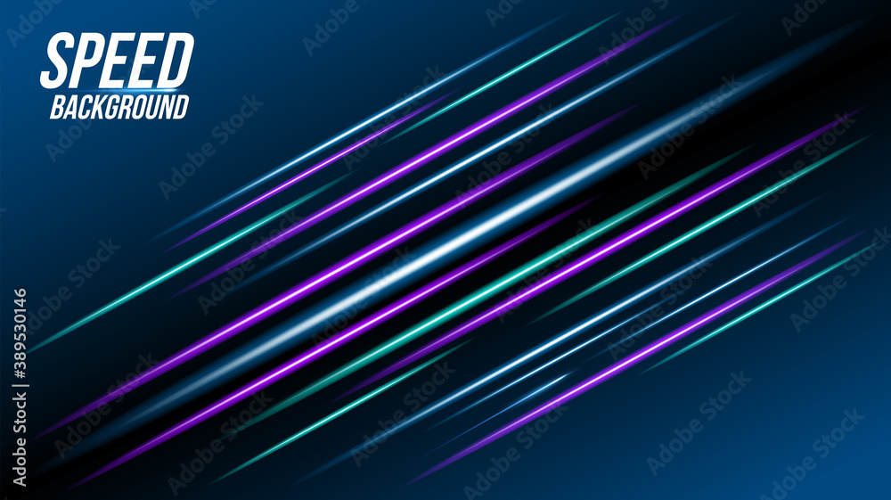 Abstract background technology high speed racing for sports of long ...