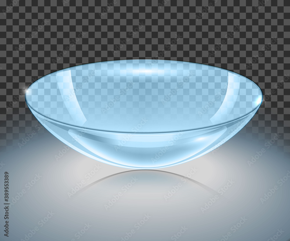 3D realistic vector eye contact lens on the transparent background ...