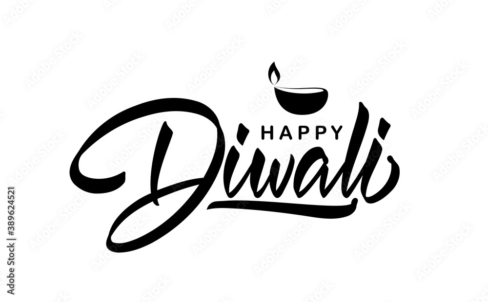 Vector illustration. Handwritten calligraphic lettering type ...