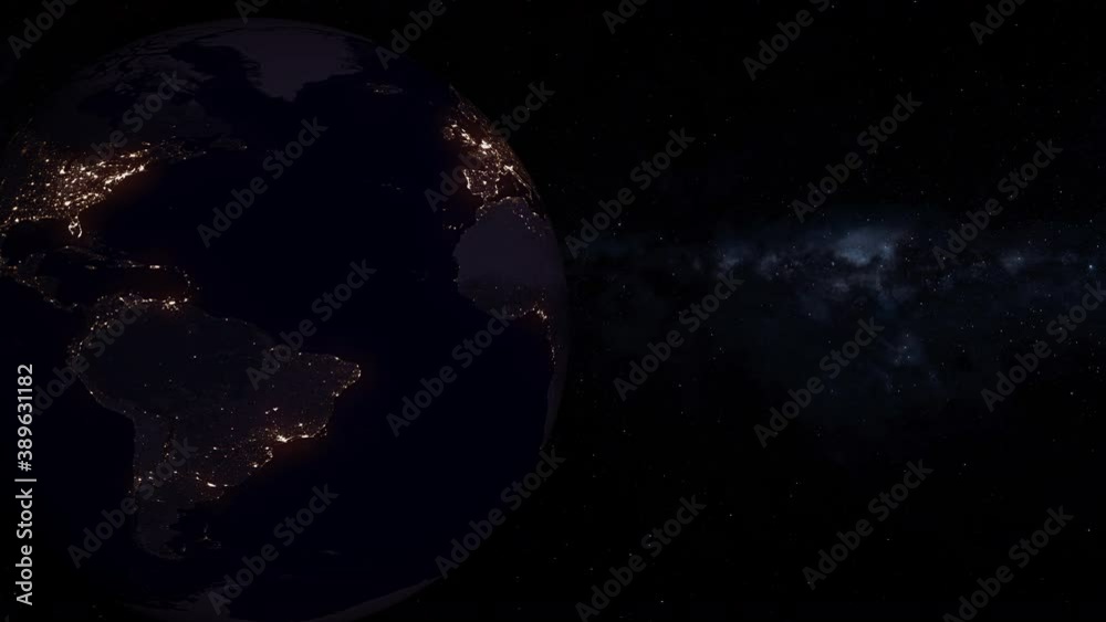 The artificial lights of planet earth as viewed from outer space ...