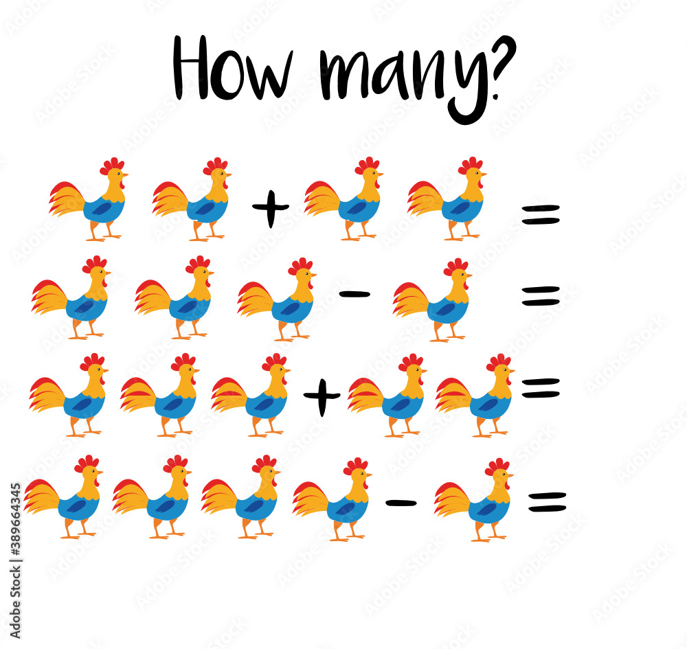 How many objects.Preschool Counting Activities. Printable worksheet ...