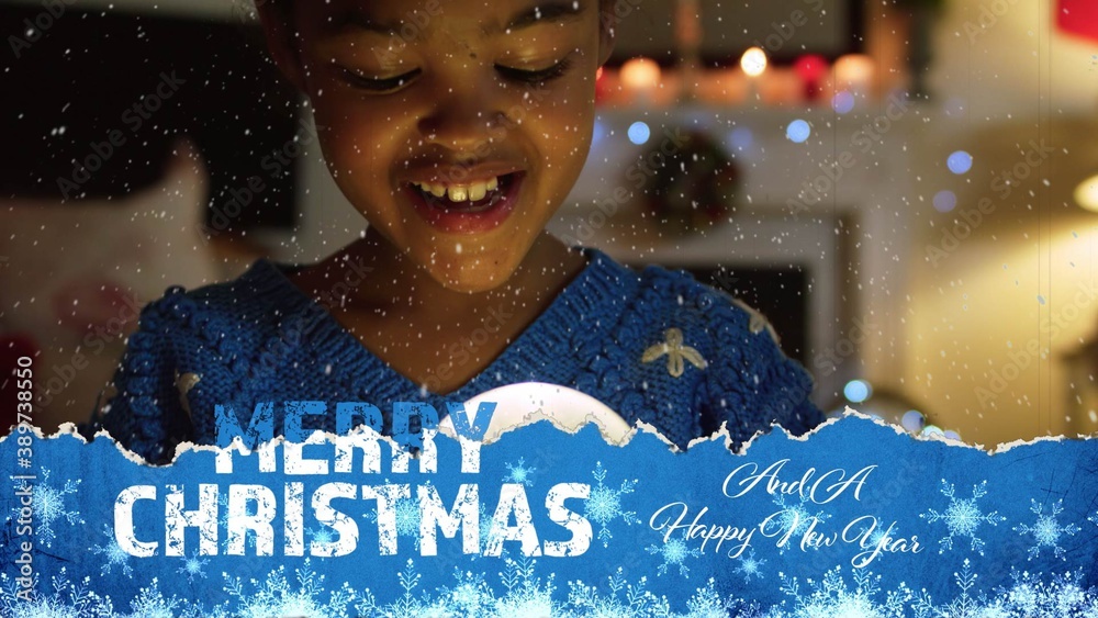 Gritty Christmas Lower Third Stock Template | Adobe Stock