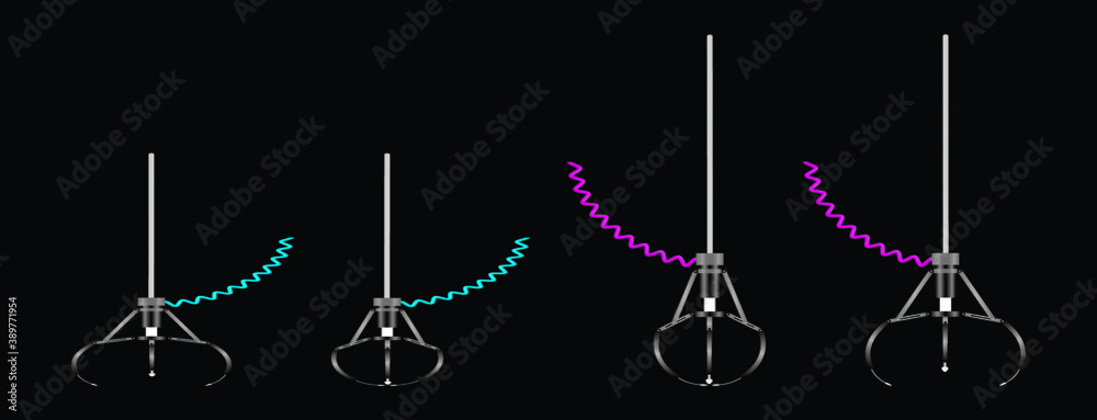 Robotic Claw set on a white background. Grip robotic claw in factory ...