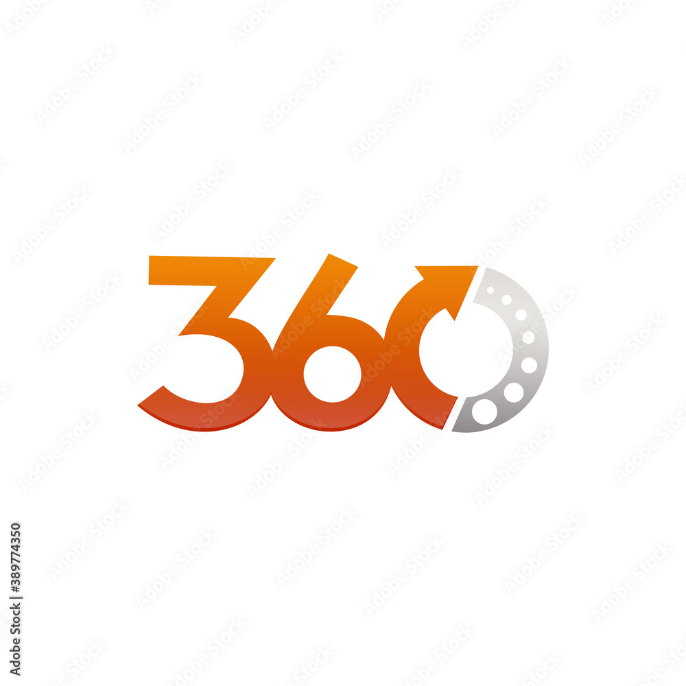 modern 360 logo design vector inspiration Stock Vector | Adobe Stock