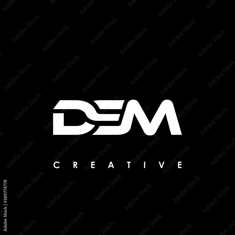 DSM Letter Initial Logo Design Template Vector Illustration Stock ...