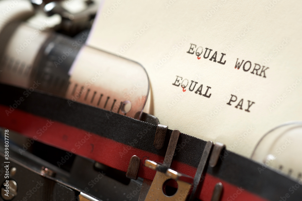 Equal work equal pay Stock Photo | Adobe Stock