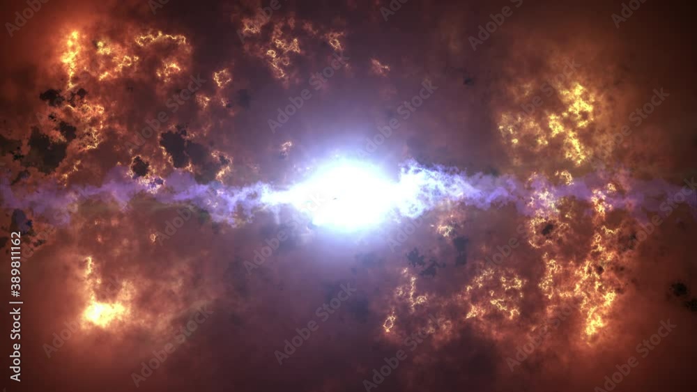 Abstract smoke dust storm with center flare light burst background. 4K ... Abstract smoke dust storm with center flare light burst background. 4K ...