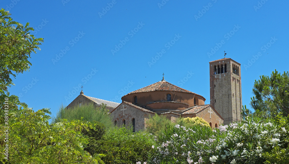 Roofs of Basilica of Santa Maria Assunta and Santa Fosca on Torcello ...