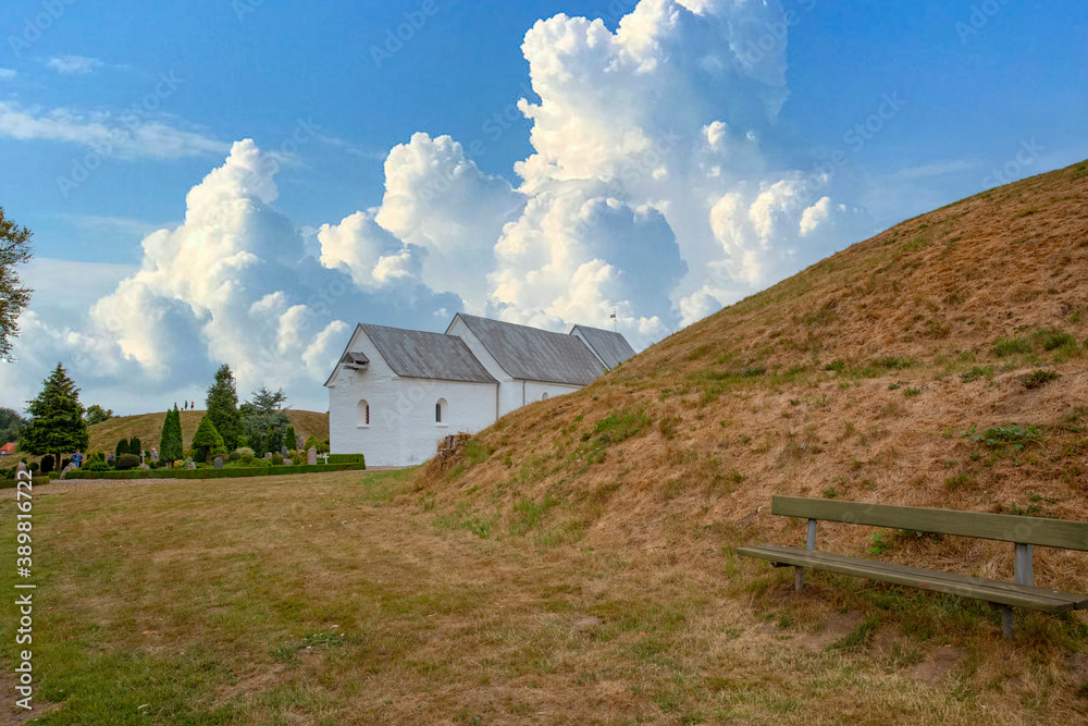 The Jelling stones connect the two mounds to King Gorm the Elder and ...