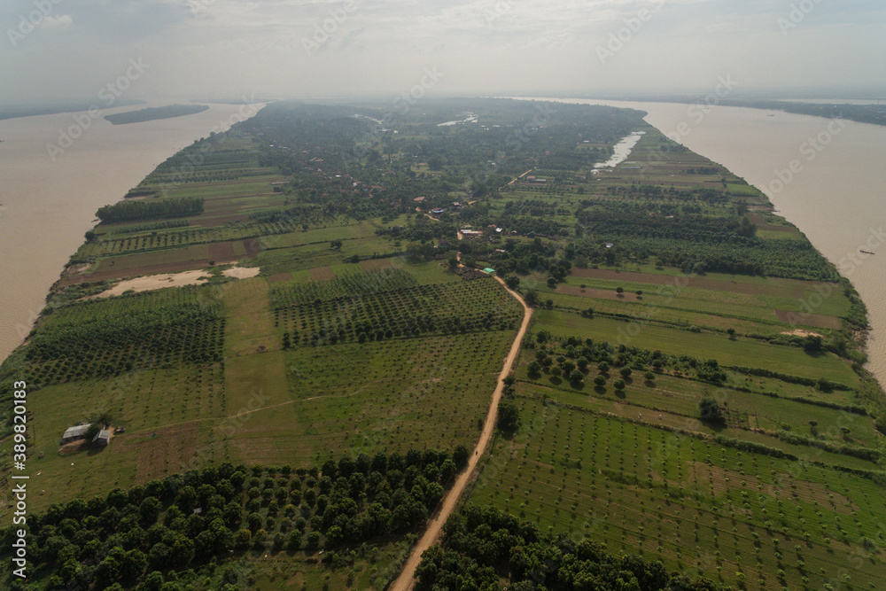 Koh Dach - Silk Island, Island on Mekong river in Phnom Penh Cambodia ...