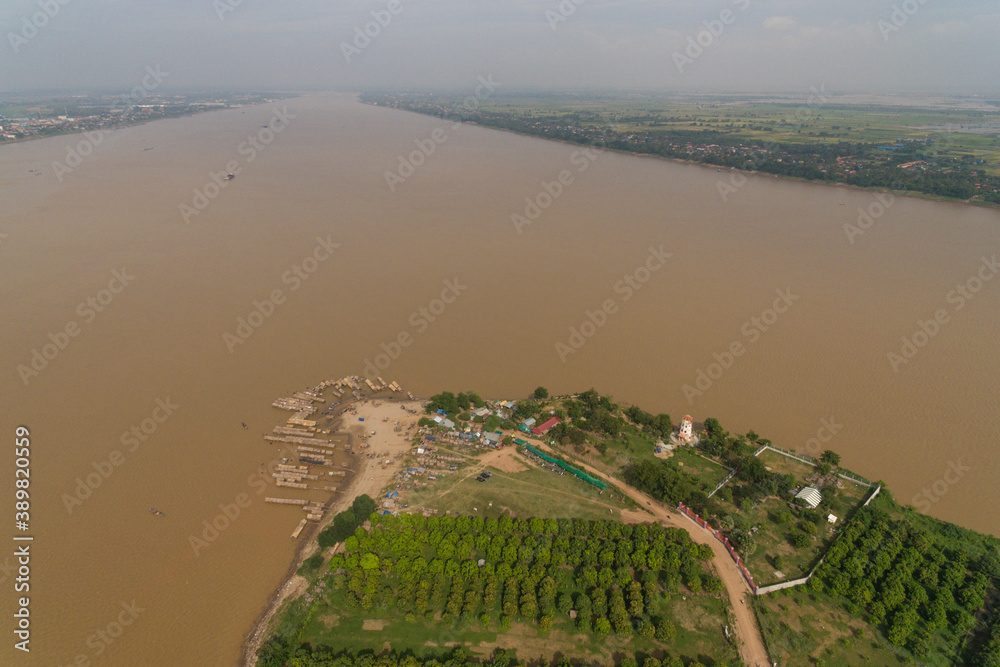 Koh Dach - Silk Island, Island on Mekong river in Phnom Penh Cambodia ...
