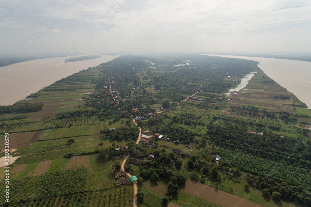 Koh Dach - Silk Island, Island on Mekong river in Phnom Penh Cambodia ...