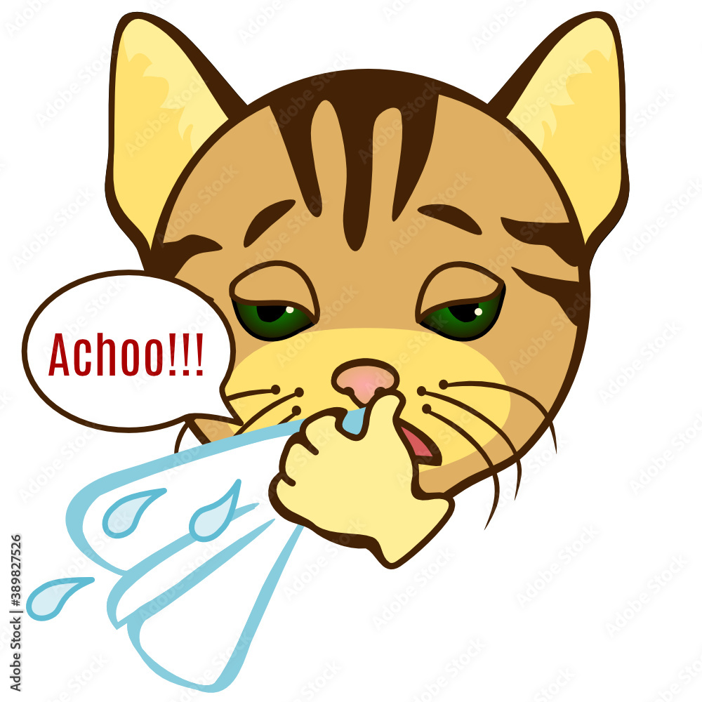 emoji says achoo, sneezes his snots or blows his nose using a ...