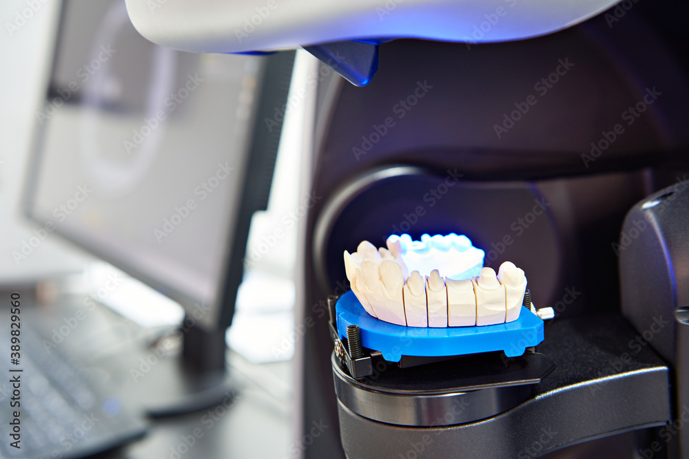 Extraoral laboratory dental scanner Stock Photo | Adobe Stock
