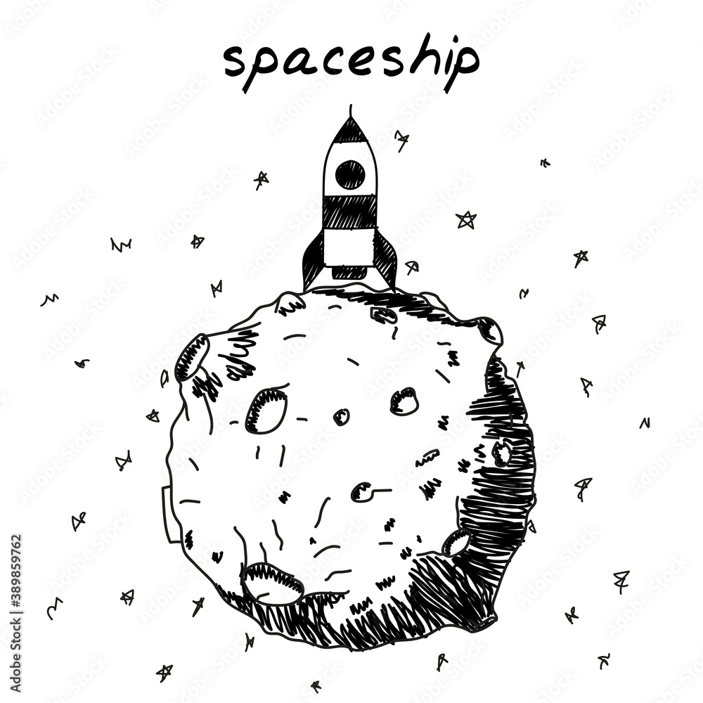 Space Clip Art Black And White