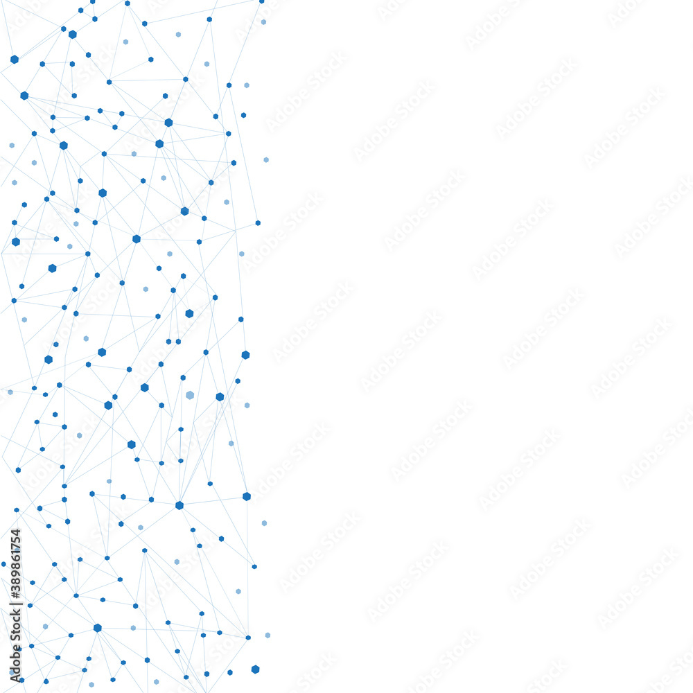 Vecteur Stock Network abstract connection isolated on white background ...
