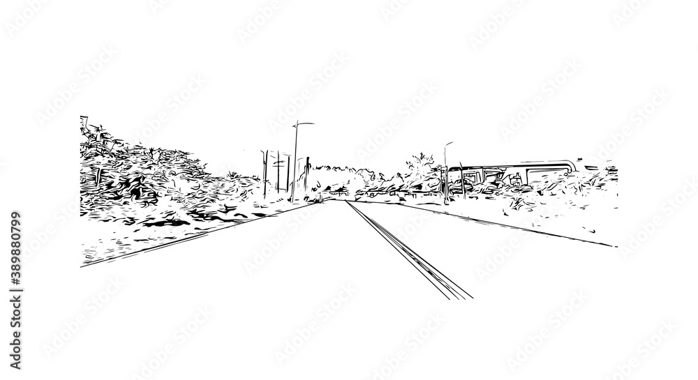 Building view with landmark of Chandigarh, the capital of the northern ...