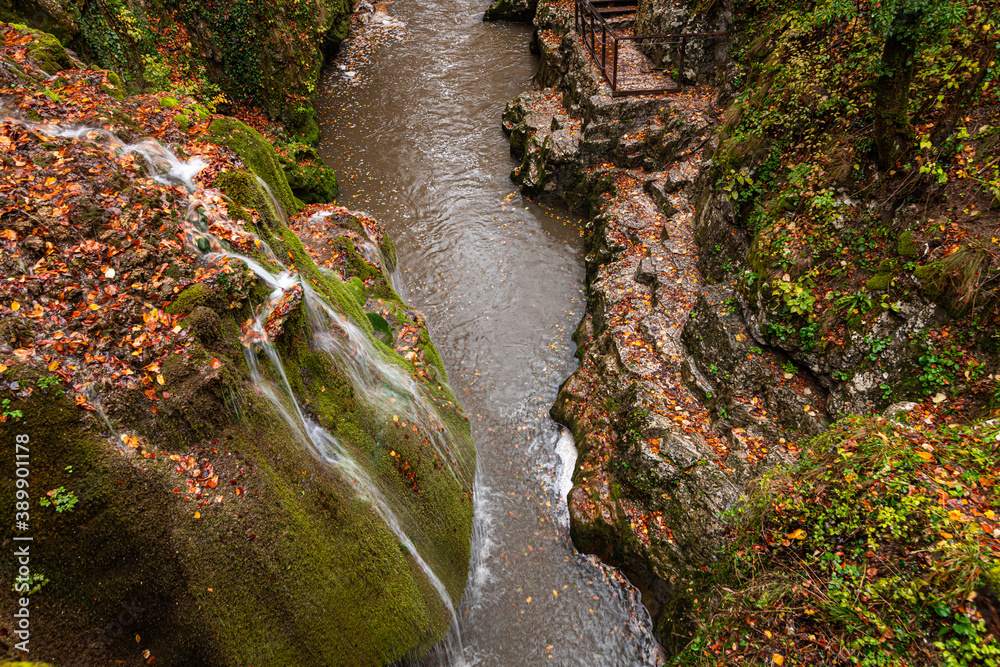 Bigar Waterfall in the Romanian mountains - amazing view of one of the ...