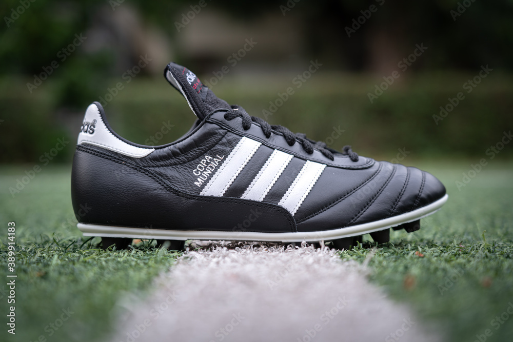 Bangkok / Thailand - May 2020 : Adidas "Copa mundial" is placed on ...