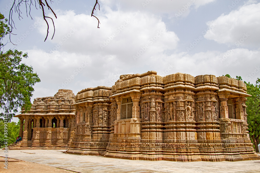 Sun Temple dedicated to Solar Deity Surya (Sun) at Modhera in Gujarat ...