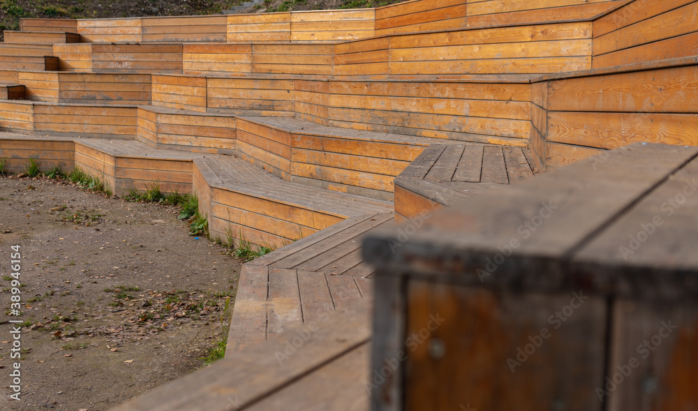 The Colosseum of Wood restored the steps of the amphitheatre in the ...