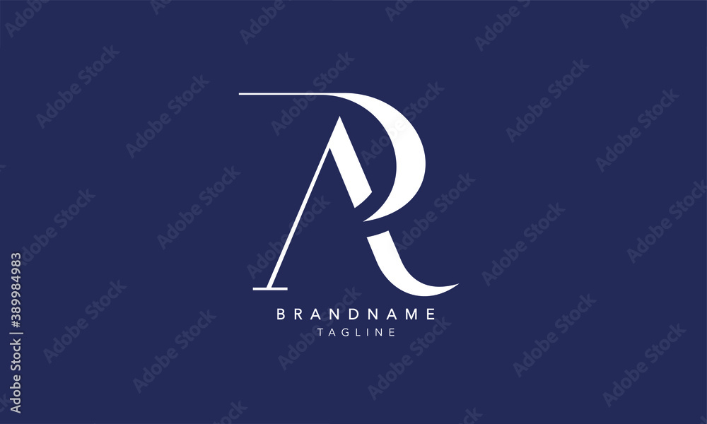 Alphabet letters Initials Monogram logo AR, RA, A and R Stock Vector ...