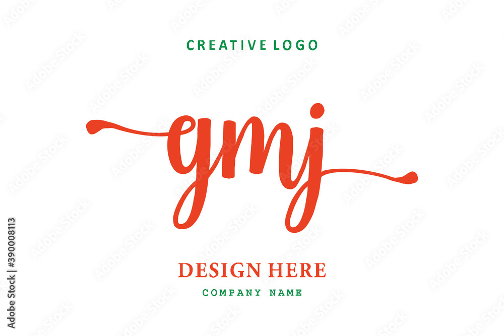 GMJ lettering logo is simple, easy to understand and authoritative ...