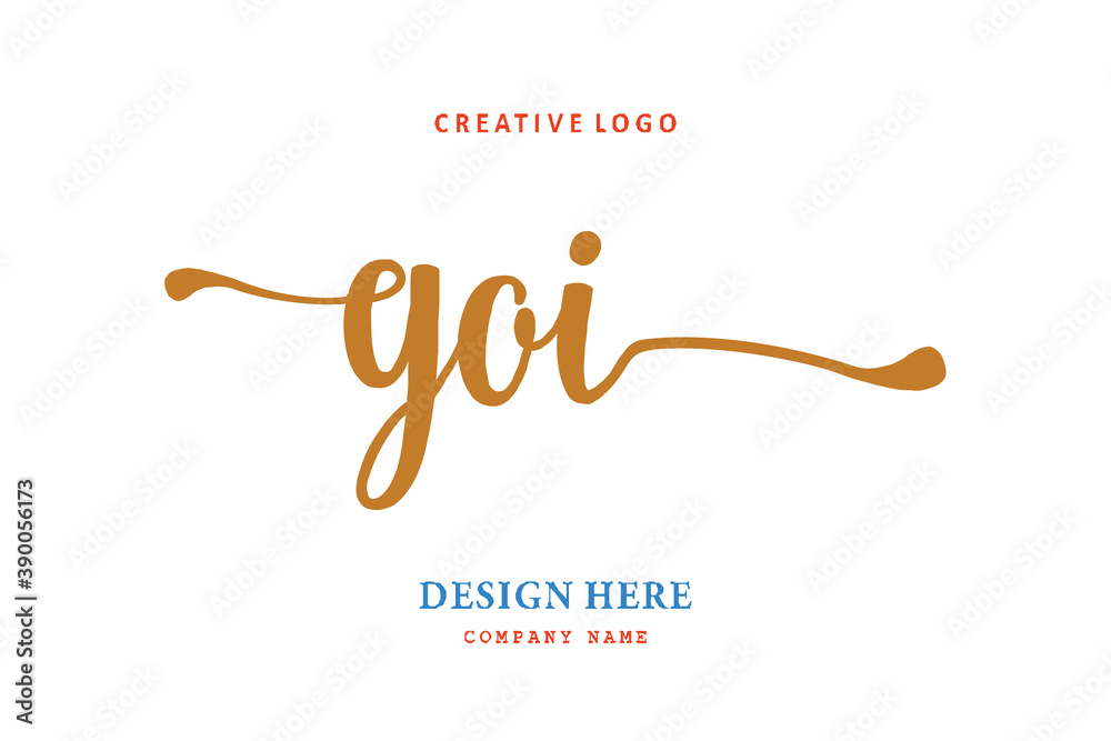 GOI lettering logo is simple, easy to understand and authoritative ...
