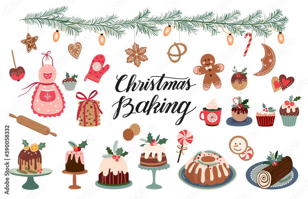Christmas Baked Goods Clip Art