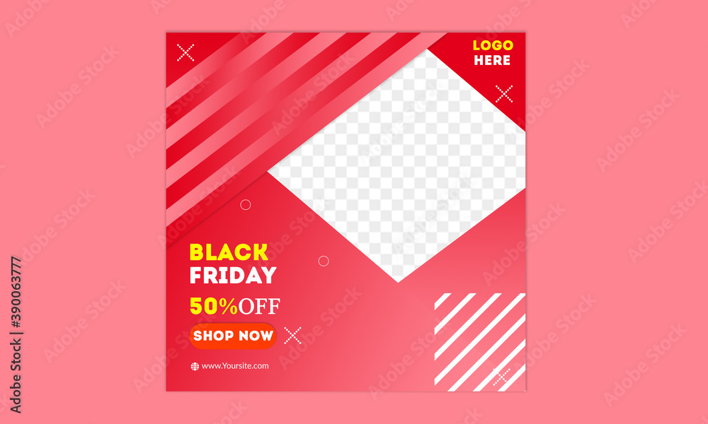 social media design templates .Set of Editable square Instagram banner ...