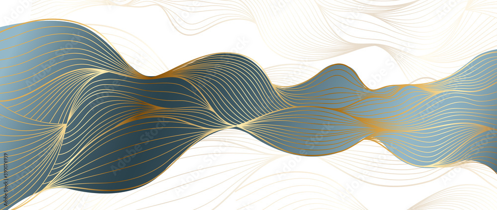 Golden lines pattern background. Luxury gold Line arts wallpaper ...