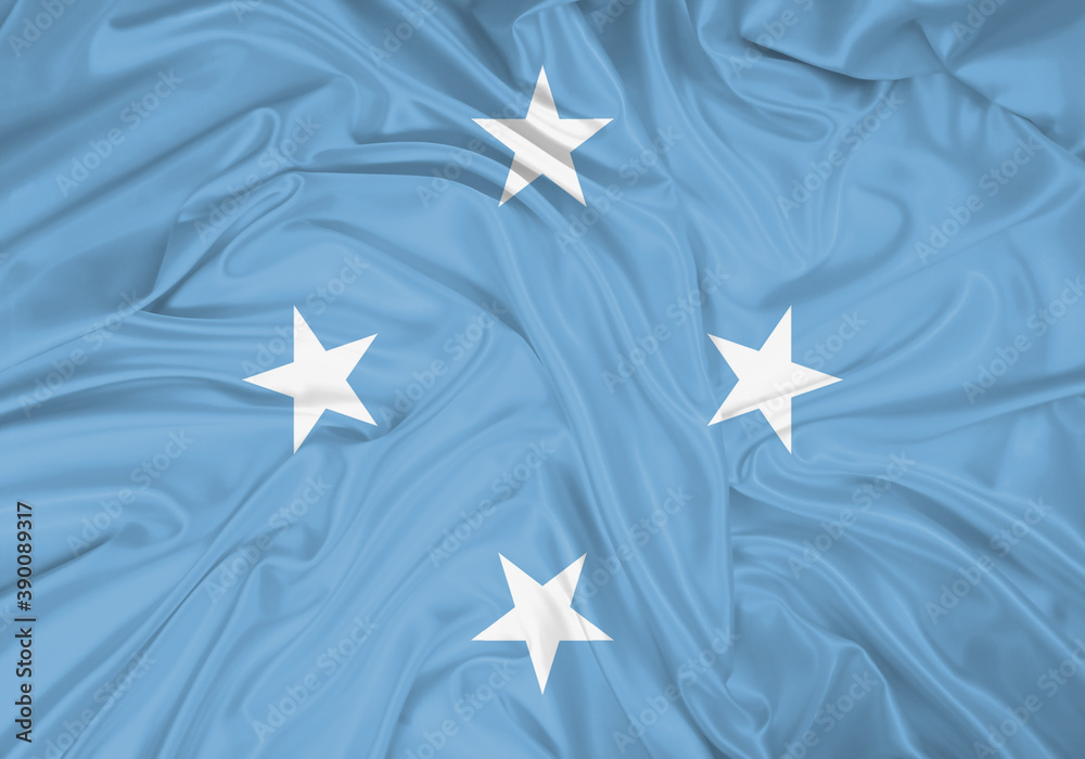 Micronesia national flag texture. Background for international concept ...