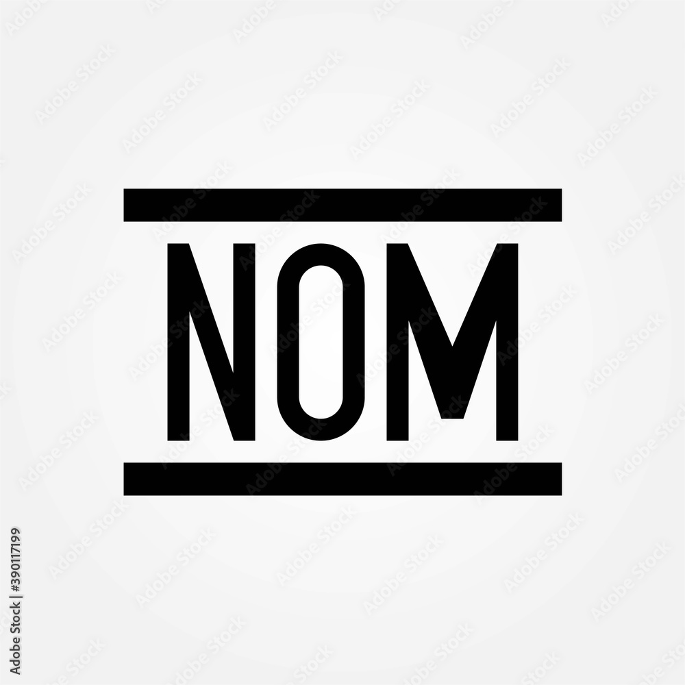 Norma official Mexicana or official Mexican standard illustration. NOM ...