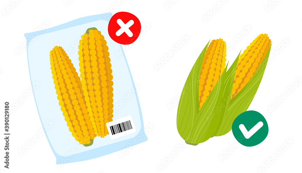 Ban single use plastic, stop sign. Choose plastic free. Zero Waste ...