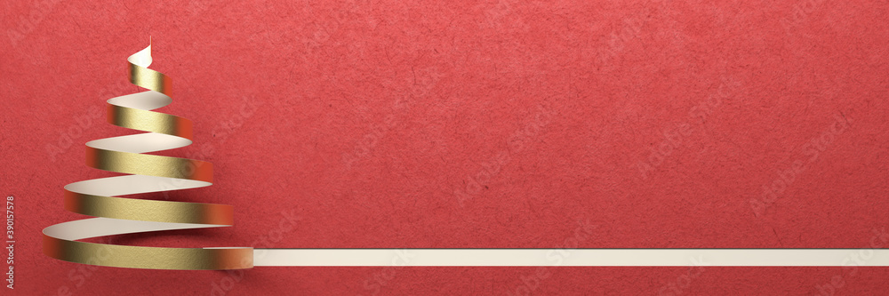 Christmas background header with Christmas tree Stock Illustration ...