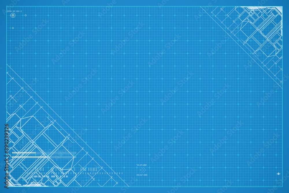 Abstract technology blueprint. Tech vector background. Technical ...