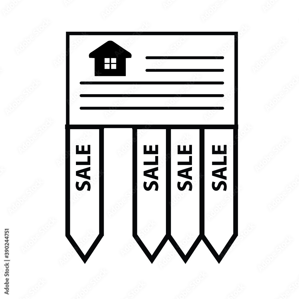 Real estate property checklist line vector icon. Simple sign of rental ...