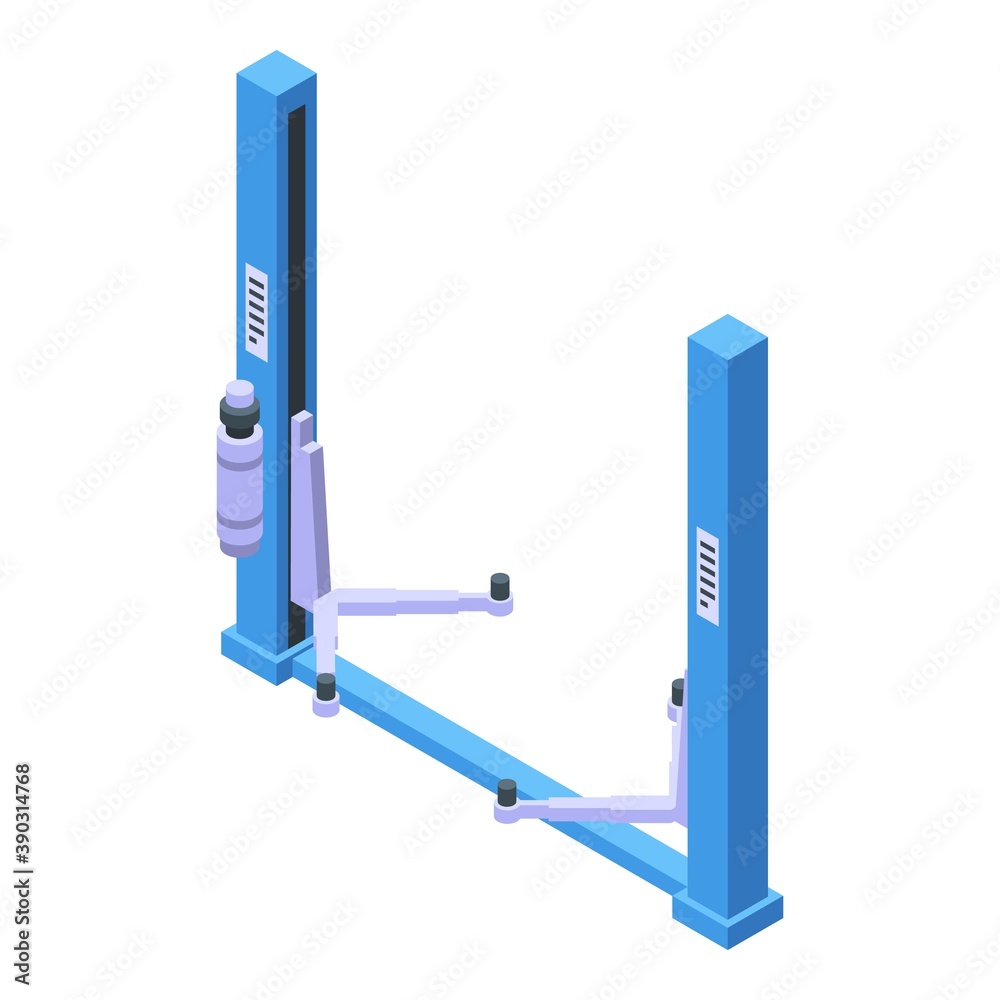 Car lift stand tower icon. Isometric of car lift stand tower vector ...