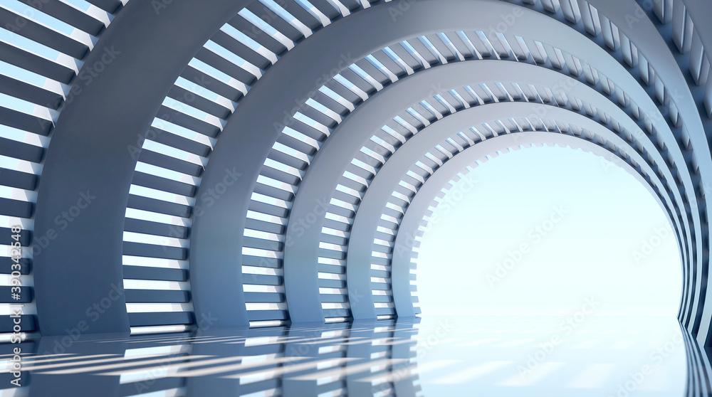 Geometric architectural design space background image Stock ...