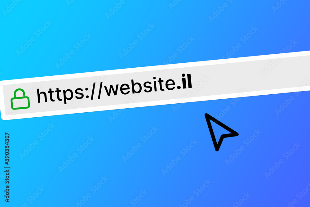 URL for a website with a .il extension (top level domain) in the ...
