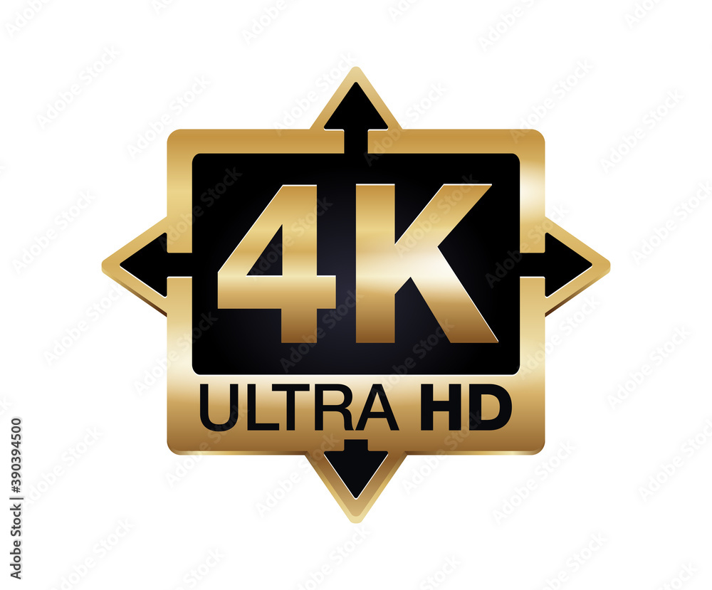 4K ultra HD screen resolution for sticker on TV, phone, tablet, laptop ...