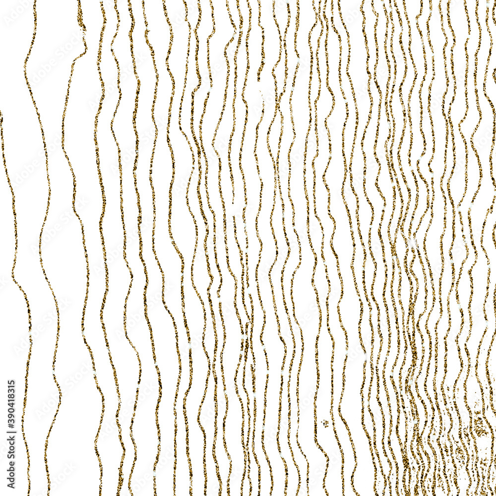 Festive background with gold glitter and freehand drawings. For ...