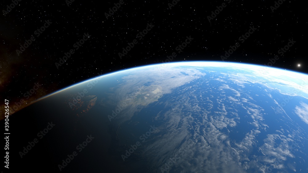 planet Earth, planet Earth from space, full planet Earth, satellite ...