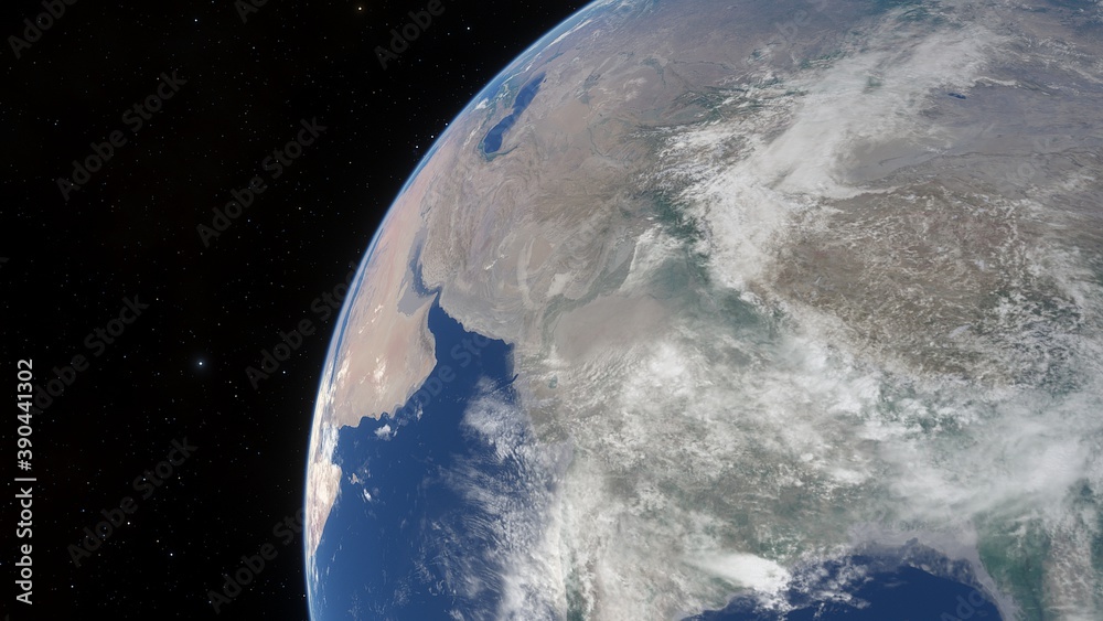 planet Earth, planet Earth from space, full planet Earth, satellite ...