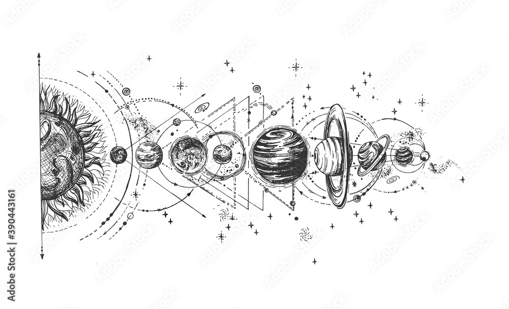 Pencil Drawings Of Solar System